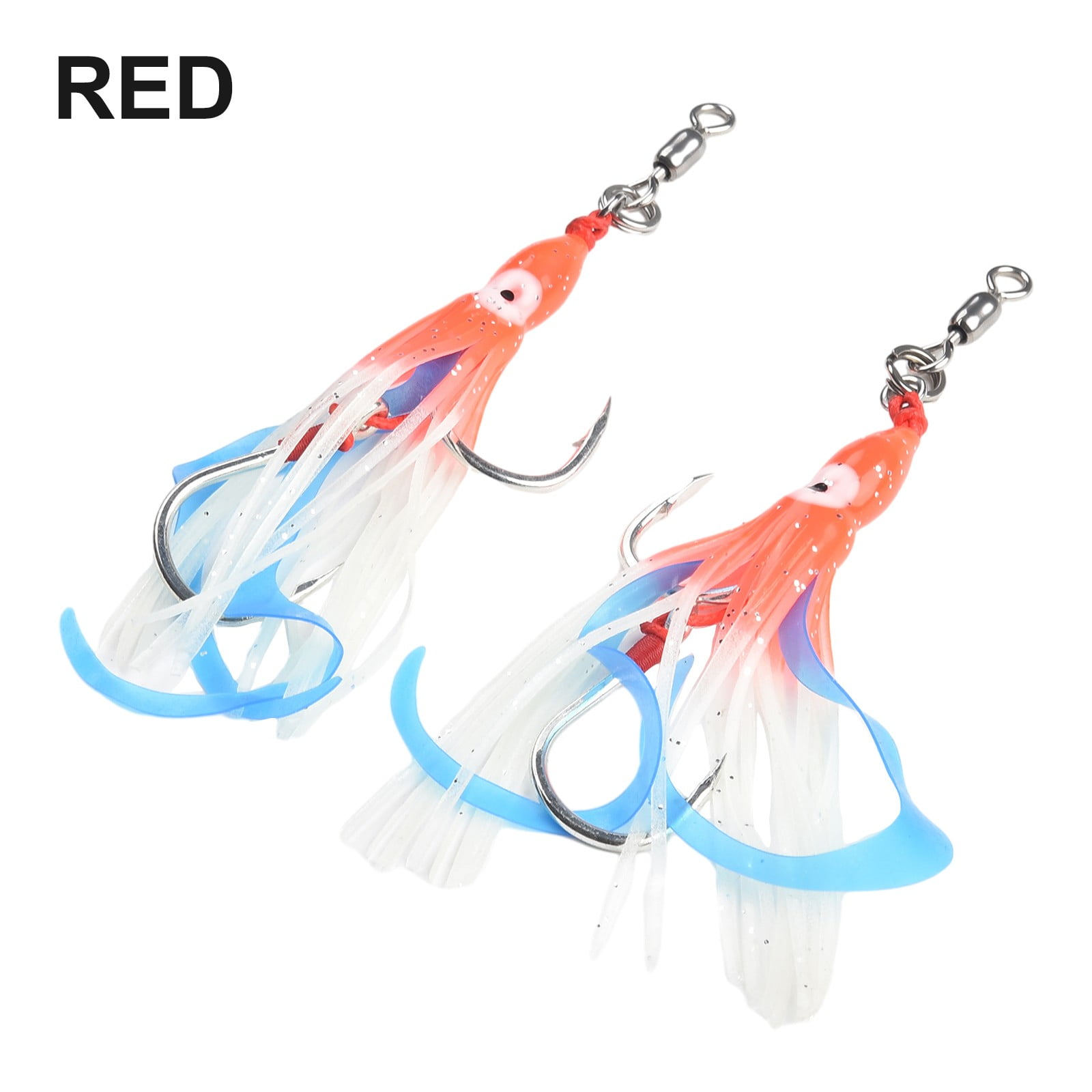 Squid sizzling hook boat fishing sapphire grouper slow rocking sizzling ...