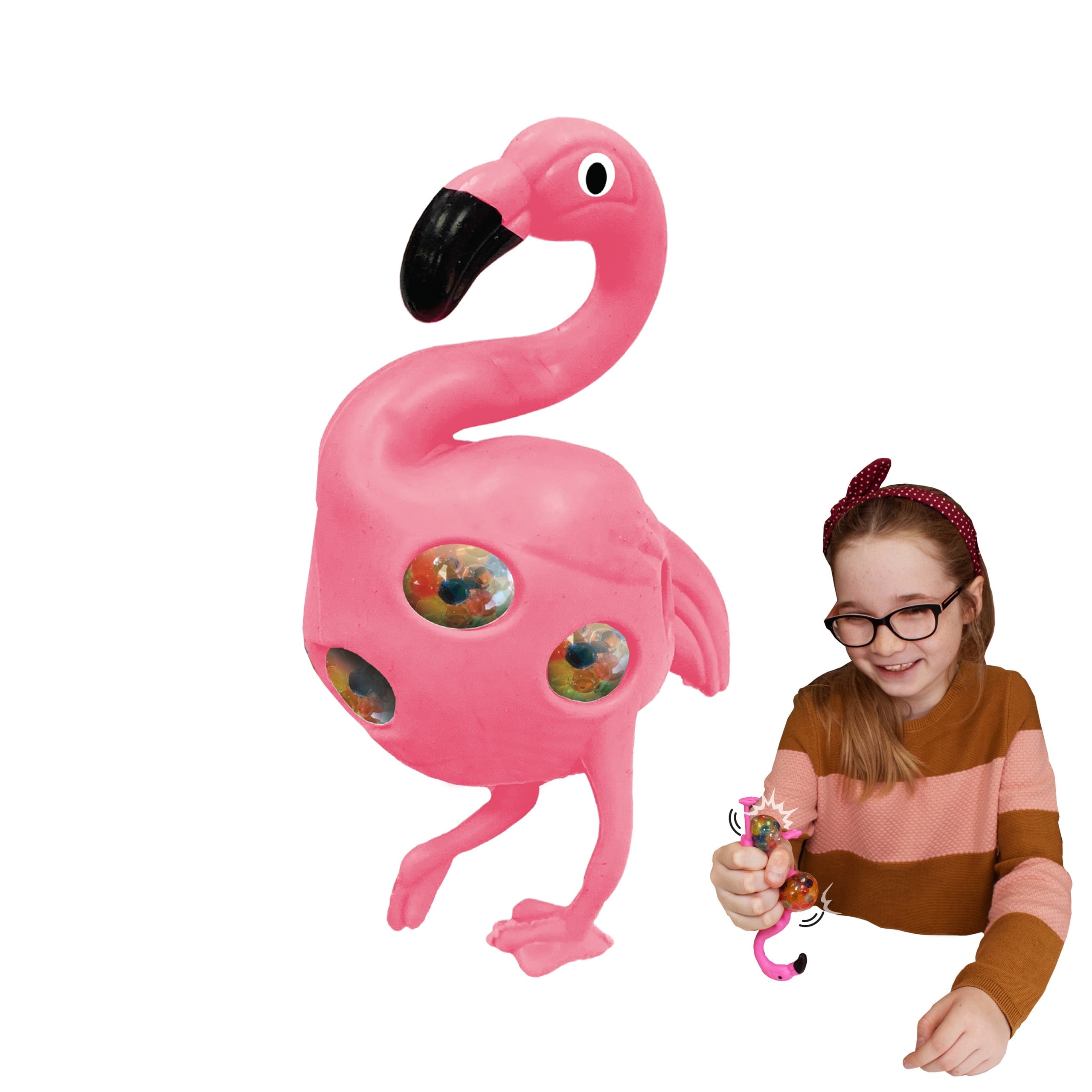 Squidgeemals – Flamingo by Deluxebase | Stretchy Squishy Toy with Water ...