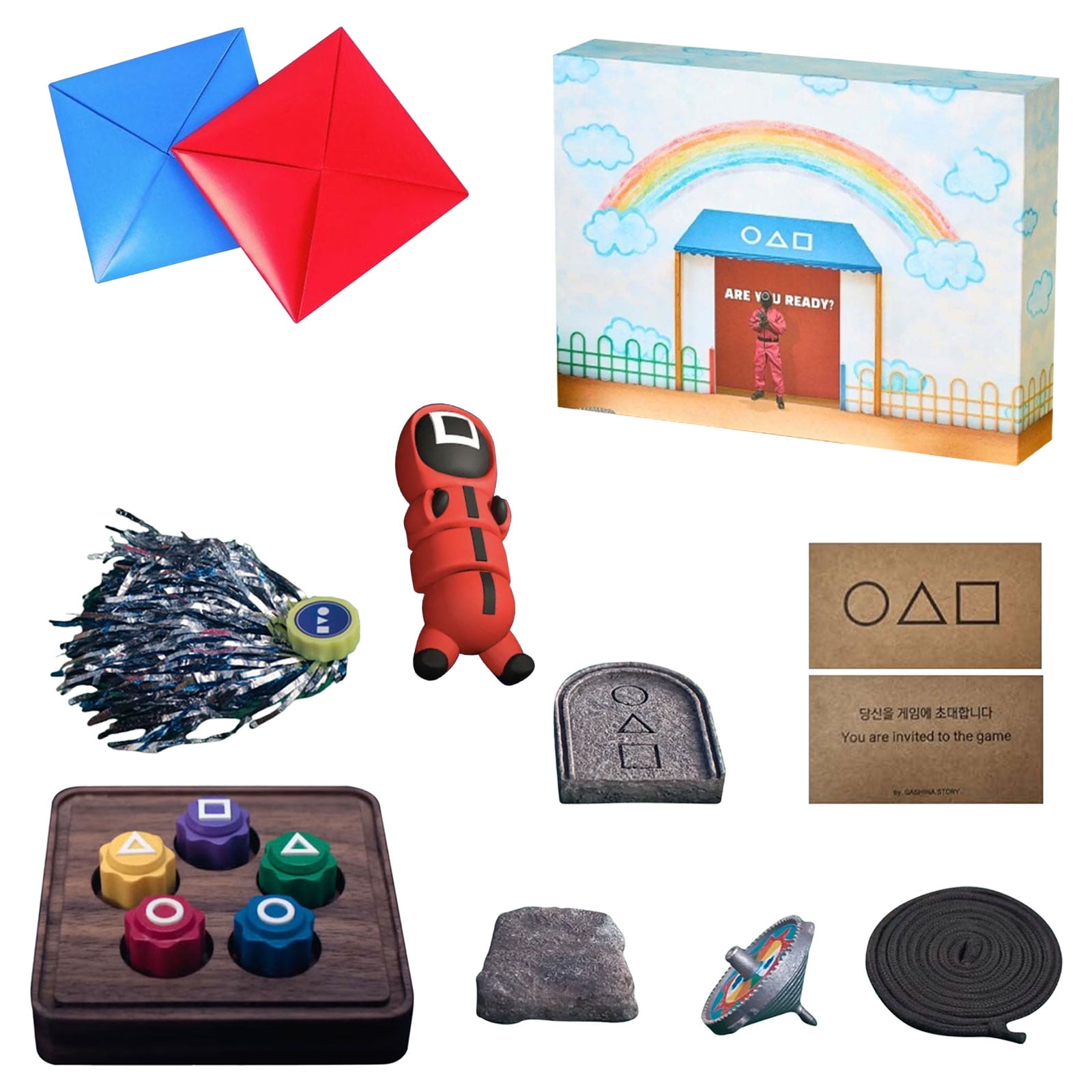 Squids Korean Folk Game Set (6 types Korean Traditional Play Game ...