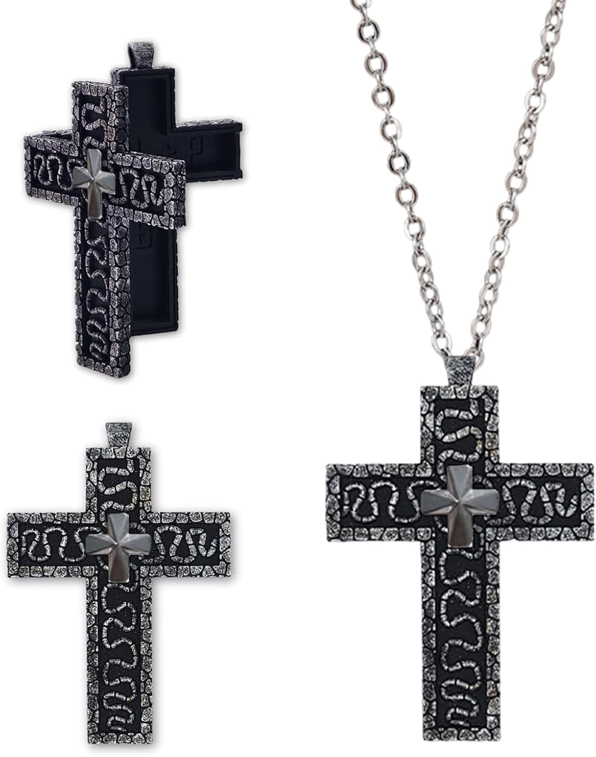 Squids Necklace Game, Cross-shaped necklace with secret compartment ...