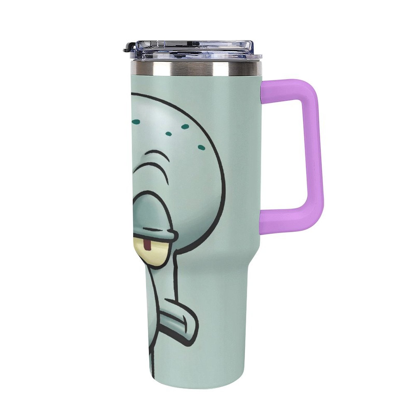 Squidward Car Cup Stainless Steel Thermos Cup with Handle 40oz ...