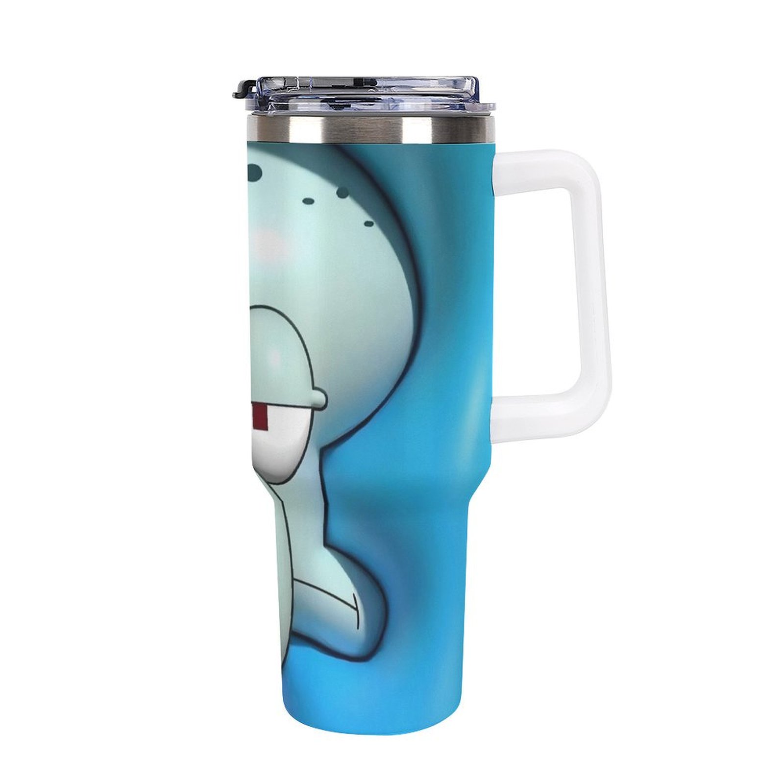 Squidward Car Cup Stainless Steel Thermos Cup with Handle 40oz ...