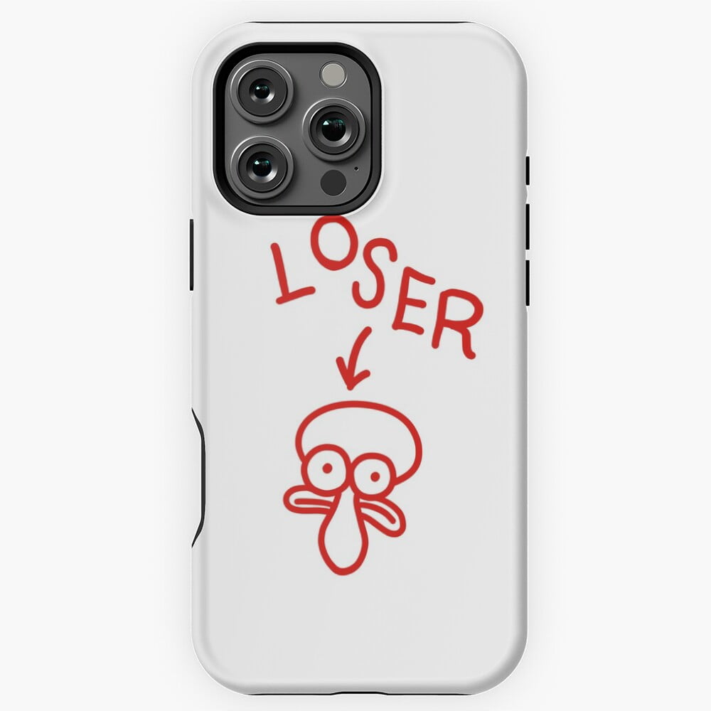 Squidward Loser Fun Cartoon Illustration iPhone Case 17 to 11 Pro Max ...