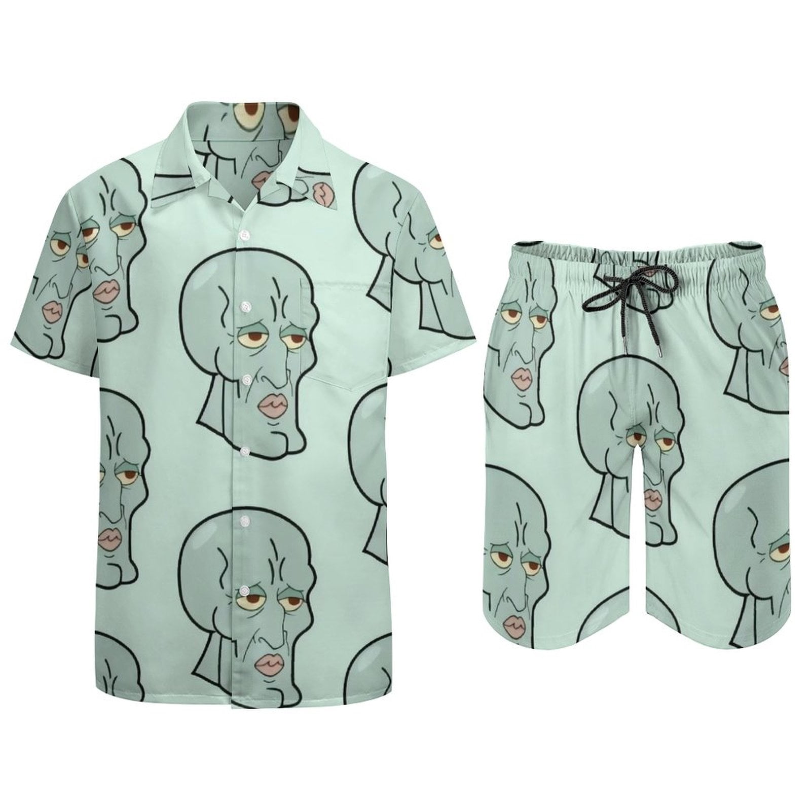 Squidward Men's casual shirt beach suit M - Walmart.com