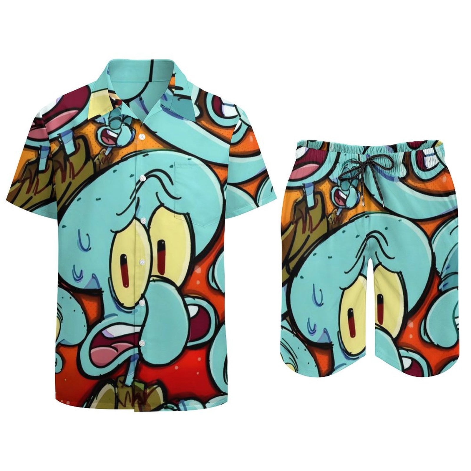 Squidward Men's casual shirt beach suit S - Walmart.com