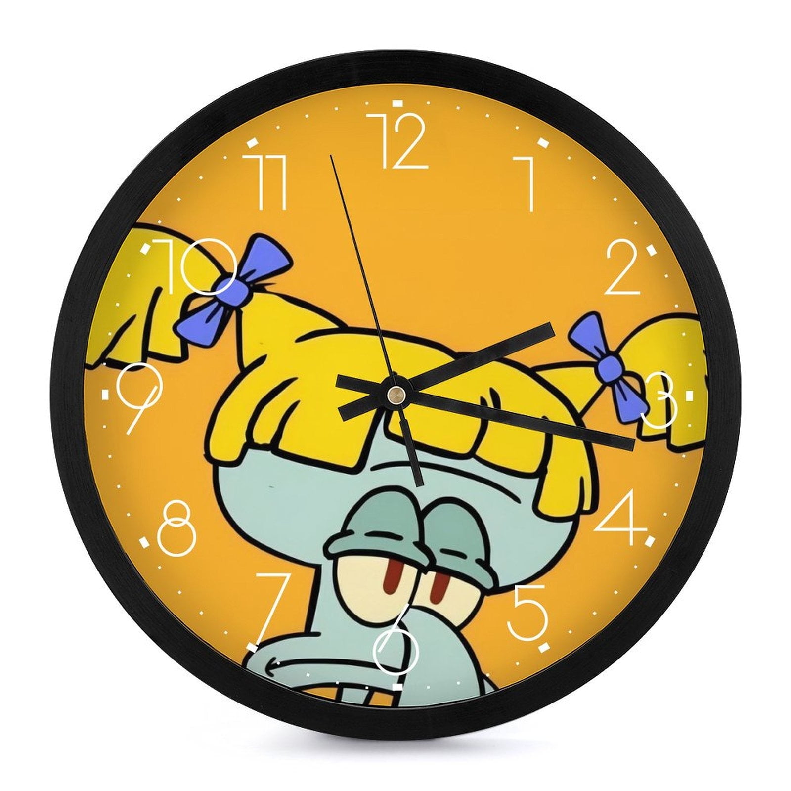 Squidward Round wall clocks battery operated decorative - Walmart.com