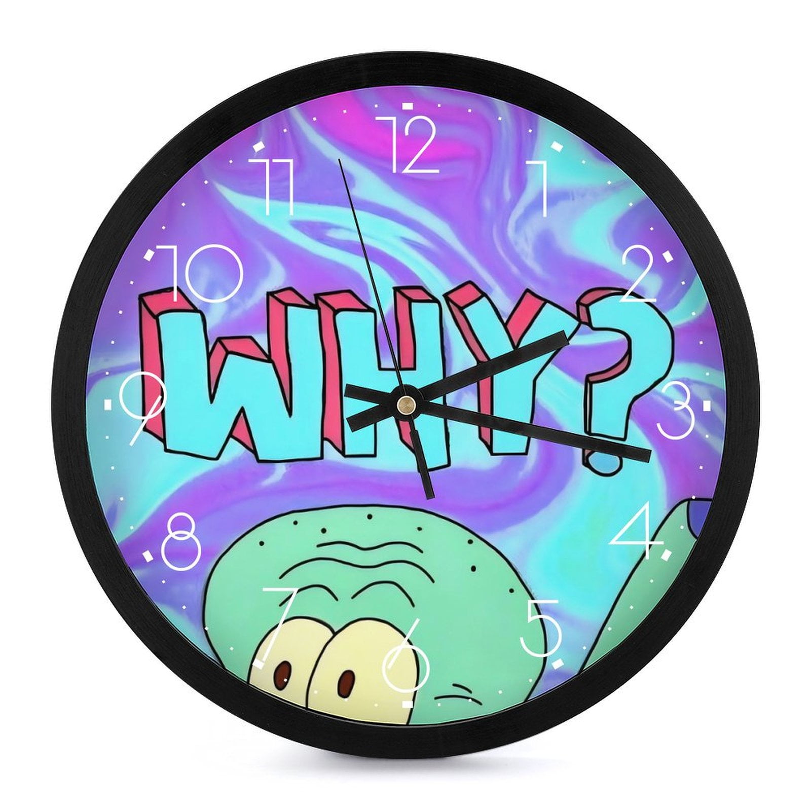 Squidward Round wall clocks battery operated decorative - Walmart.com