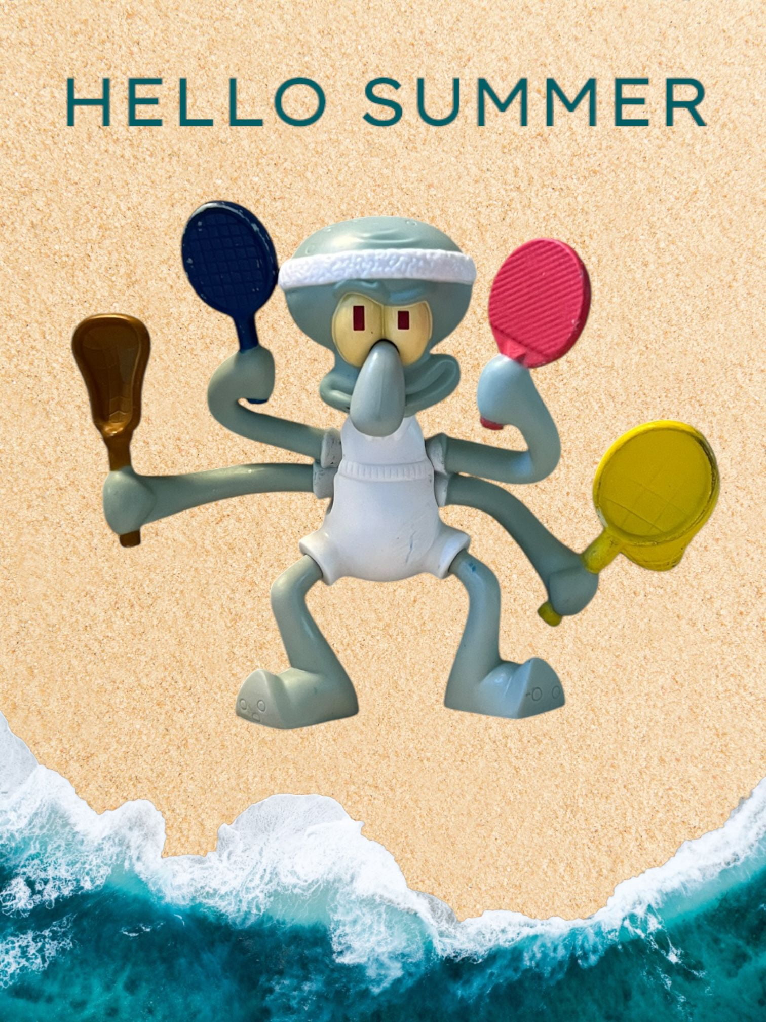 Squidward tentacles from SpongeBob SquarePants 4” CAKE TOPPER Figure ...