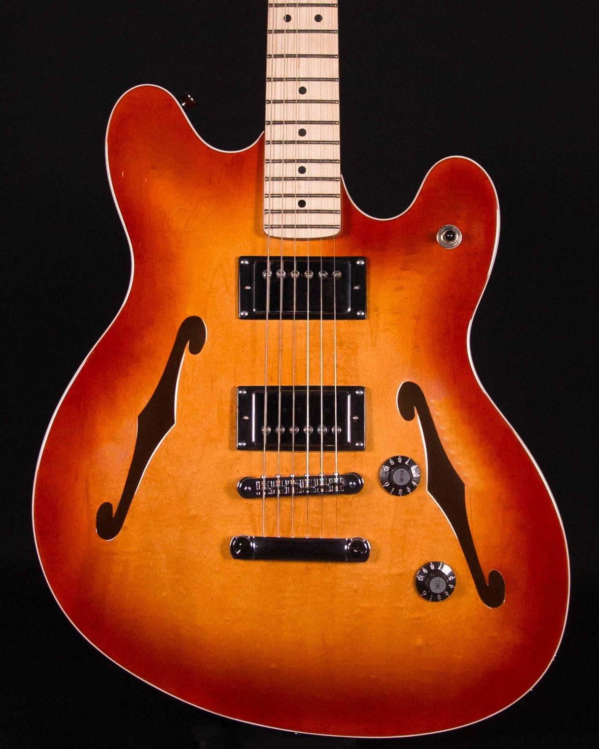 Squier Affinity Starcaster Deluxe, Maple FB, Sienna Sunburst - Walmart.com