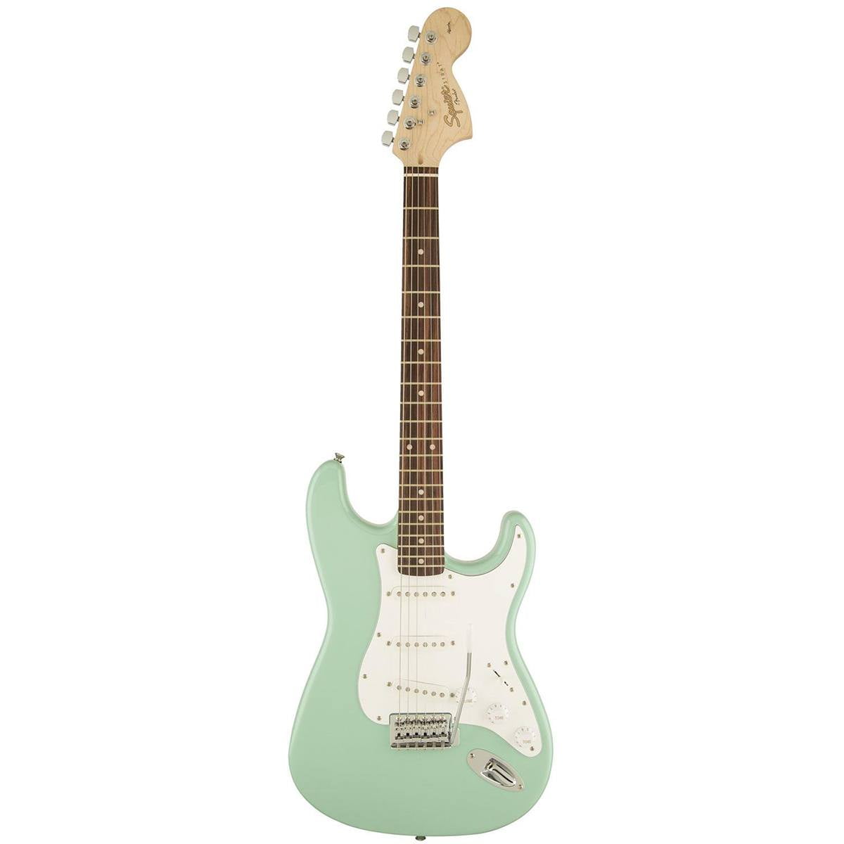 Squier Fender Affinity Series Stratocaster Right Handed Electric Guitar, Surf Green - Walmart.com