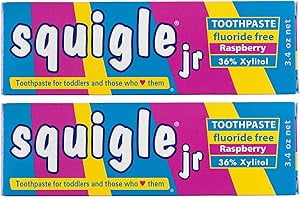 Squigle Jr Toothpaste (for Infants, Toddlers), Travel Toothpaste ...