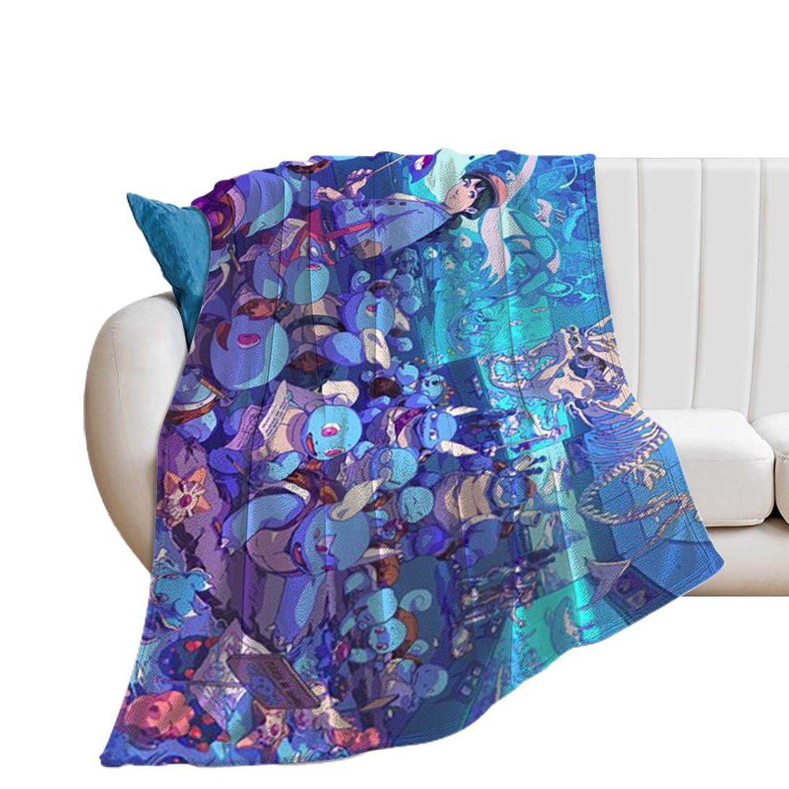 Squir-tle Throw Blanket Flannel Anime for Girls Boys Men Women Squir ...