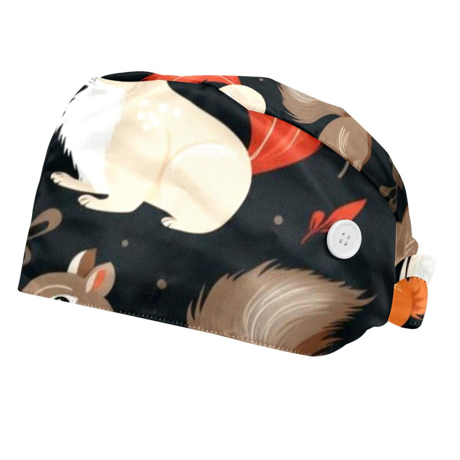 Squirrel Adjustable Working Caps, Working Caps for Women Men,2 Packs ...
