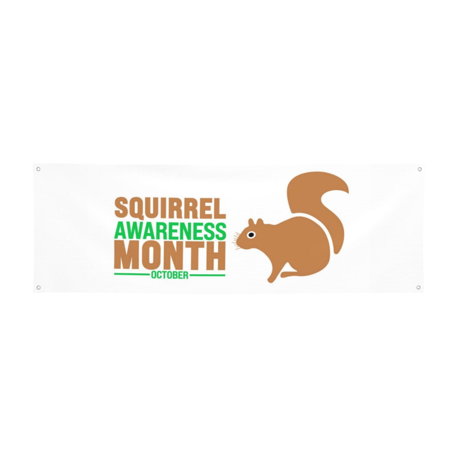 Squirrel Awareness Month Large Banner Party Decorations Sign Banner ...