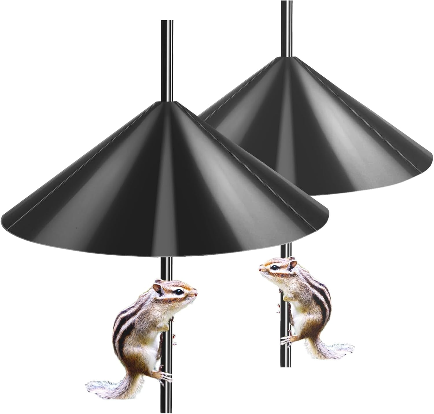 Squirrel Baffle 2Pack, Squirrel Proof Baffle, 19-inch Wide Squirrel ...