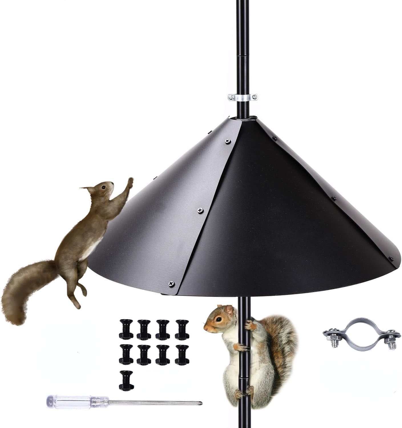 Squirrel Baffle for Bird Feeder, Squirrel Baffle for Bird Feeder Pole ...