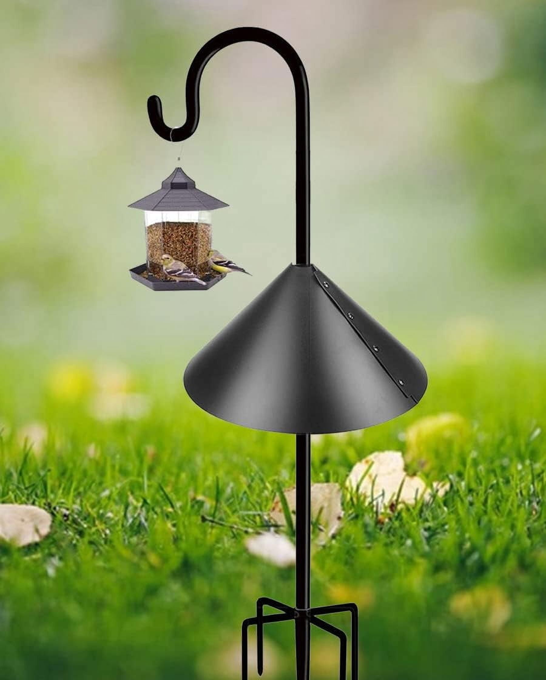 Squirrel Baffle For Bird Feeder Pole, Wrap Around Squirrel Baffle Protect Outside Hang Bird ...