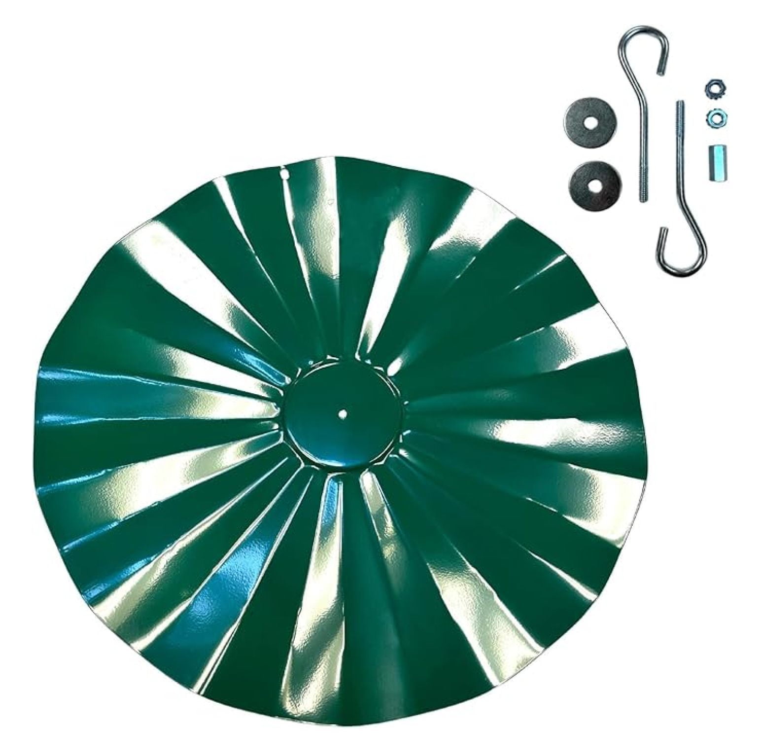 Squirrel Baffle, Hanging Disk Design - 22.5 Inch Green Baffle for Bird ...