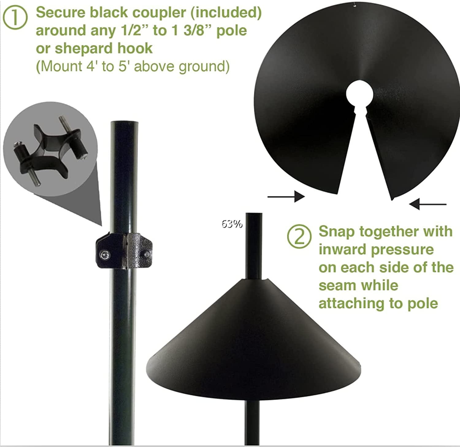 Squirrel Baffle，Professional Galvanized Prevents Squirrel Guard Baffle ...