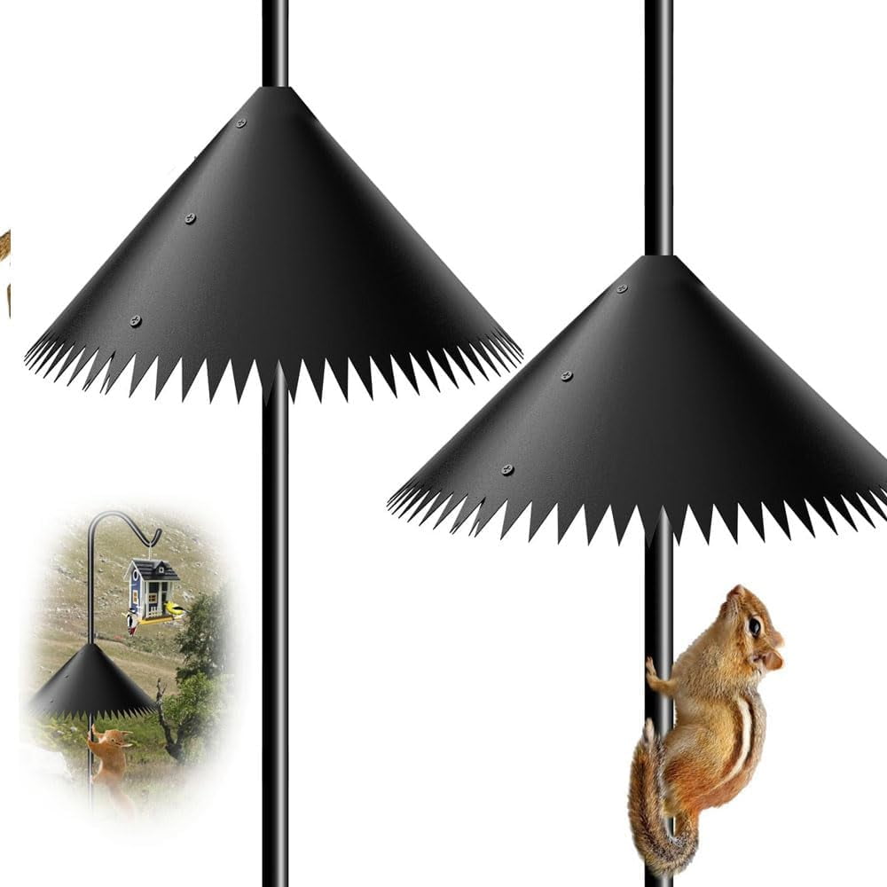 Squirrel Baffle for Bird Feeder Pole, 2025 New Outdoor Pole Mount ...