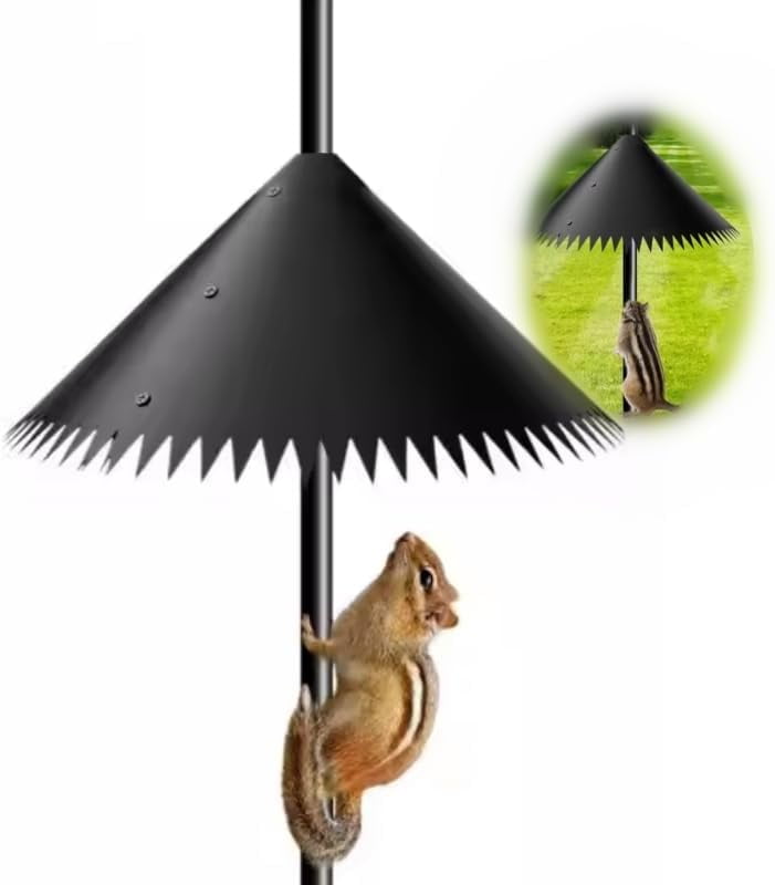 Squirrel Baffle for Bird Feeder Pole,2025 New Wrap Around Bird Feeder ...