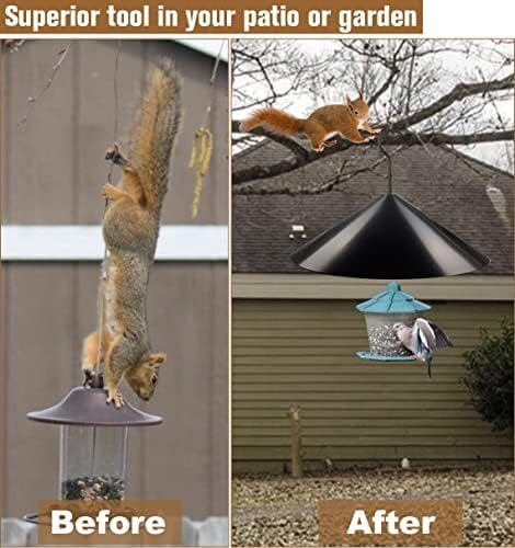 Squirrel Baffle for Bird Feeder Pole, Outside Hanging Mount Bird House ...