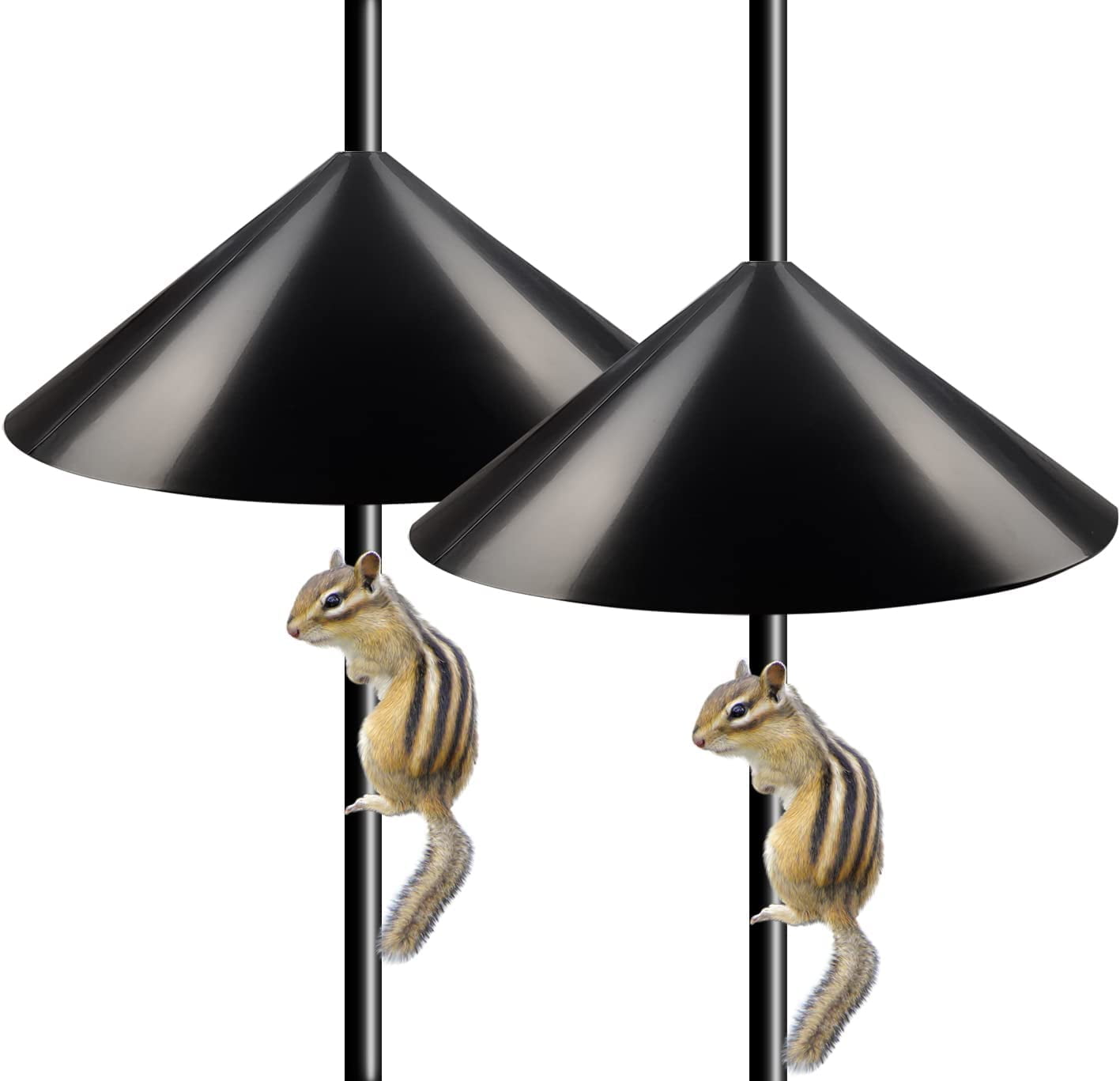 Squirrel Baffle for Bird Feeder Pole, Outside Pole Mount Bird House ...