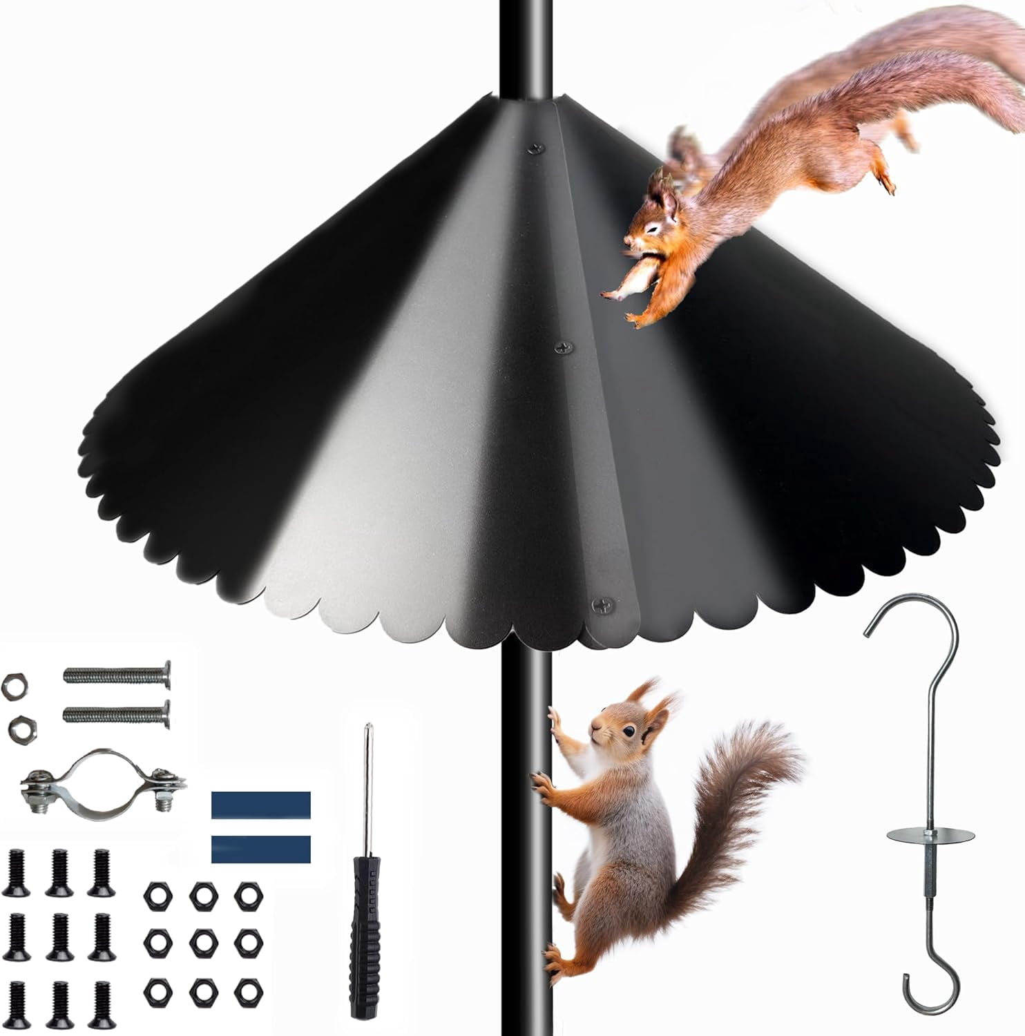 Squirrel Baffle For Shepherd S Hook