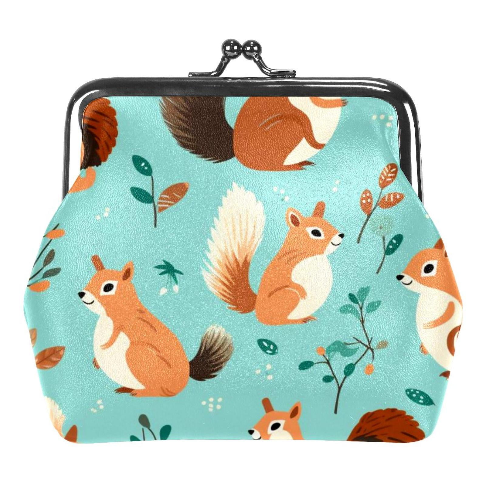 Squirrel Coin Purse Kiss Lock Change Purse Vintage Trinkets Pouch ...