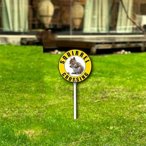 Squirrel Crossing Yard Sign Squirrel Crossing Sign With Stake Animal ...