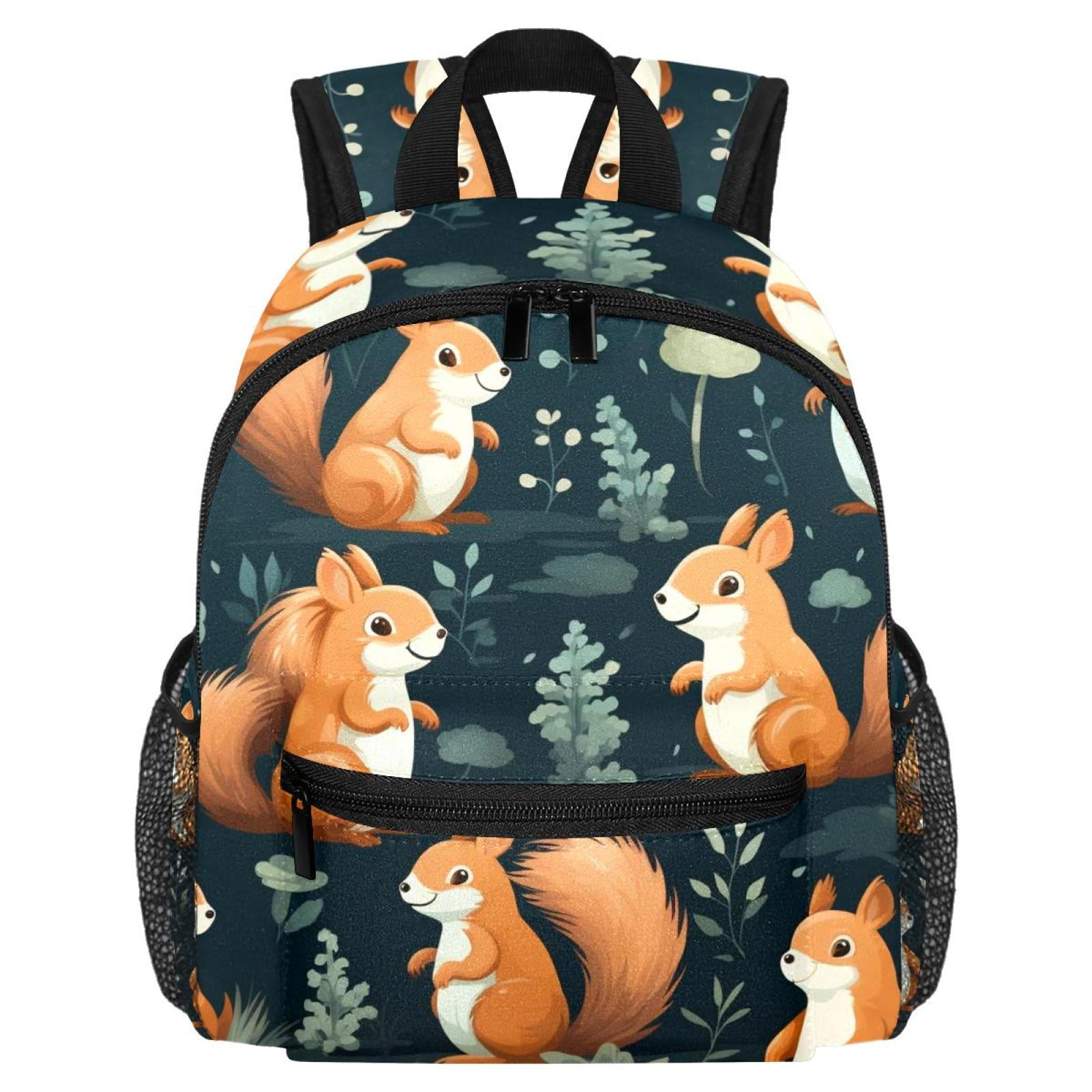 Squirrel Cute Book Bag with Adjustable Shoulder Strap, Large Capacity ...