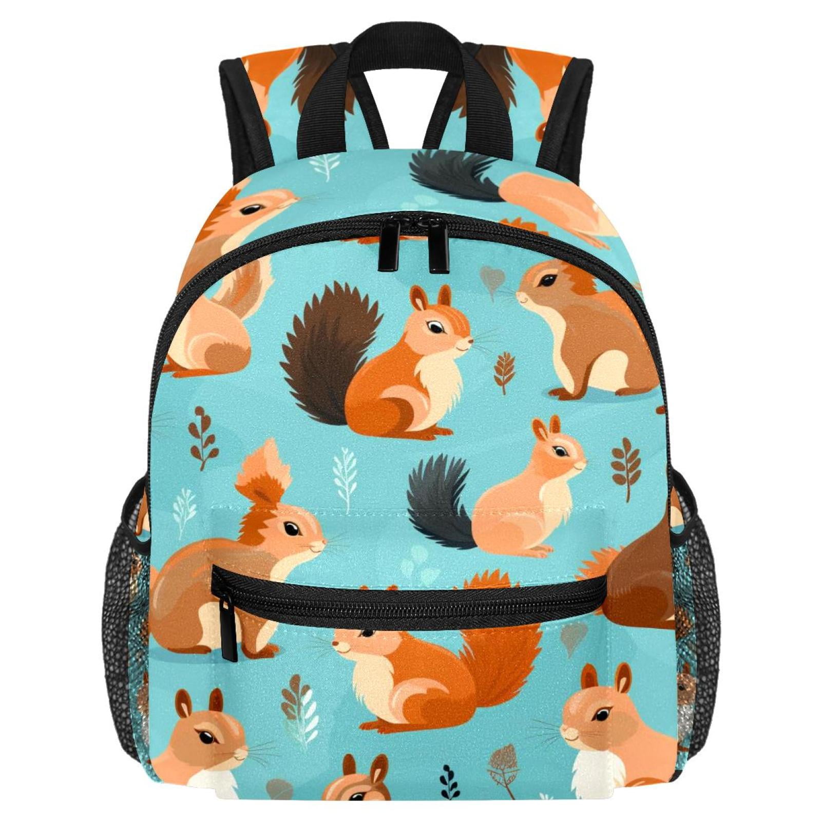 Squirrel Cute Book Bag with Adjustable Shoulder Strap, Large Capacity ...
