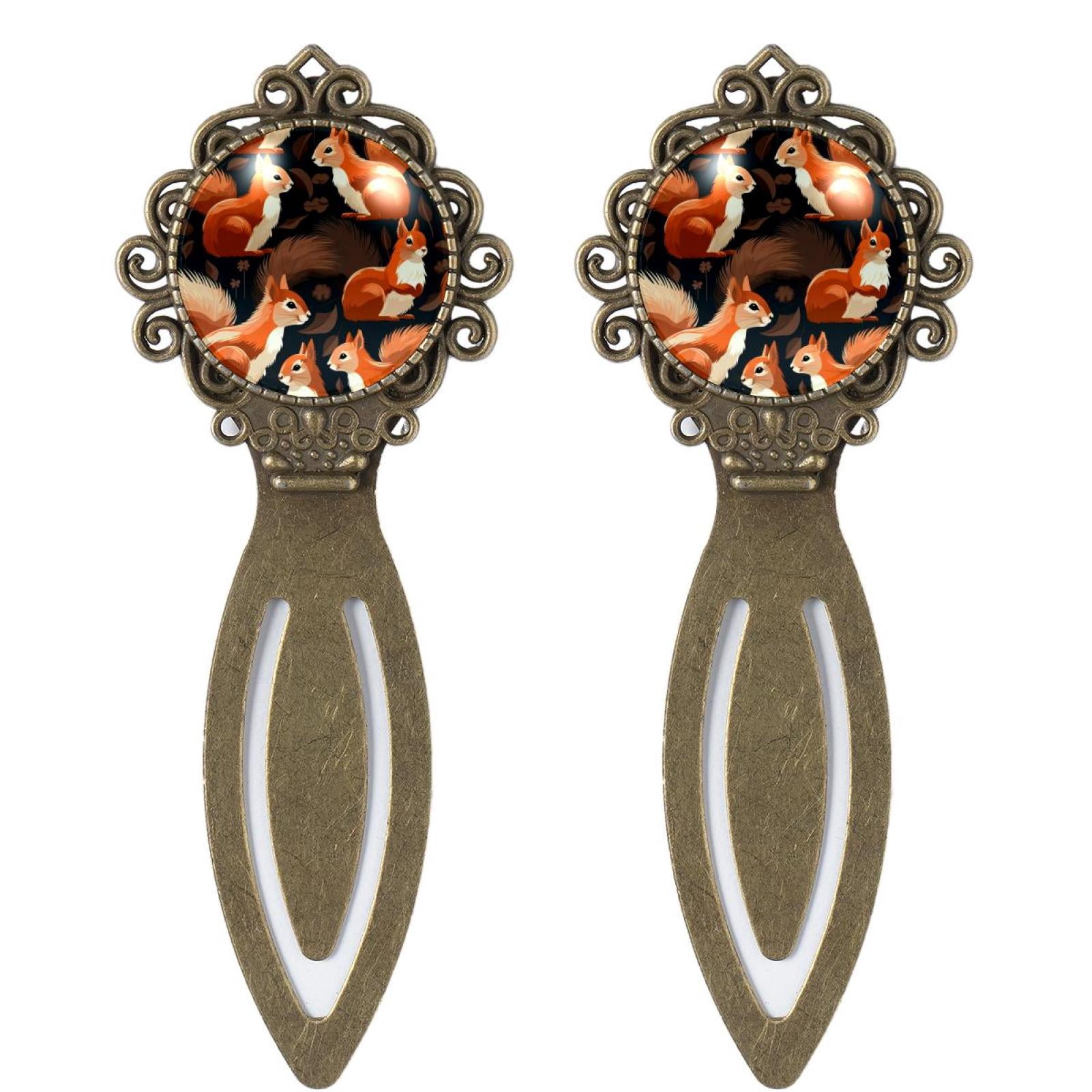 Squirrel Elegant Vintage Copper-Colored Lace Bookmarks - Set of 2 ...