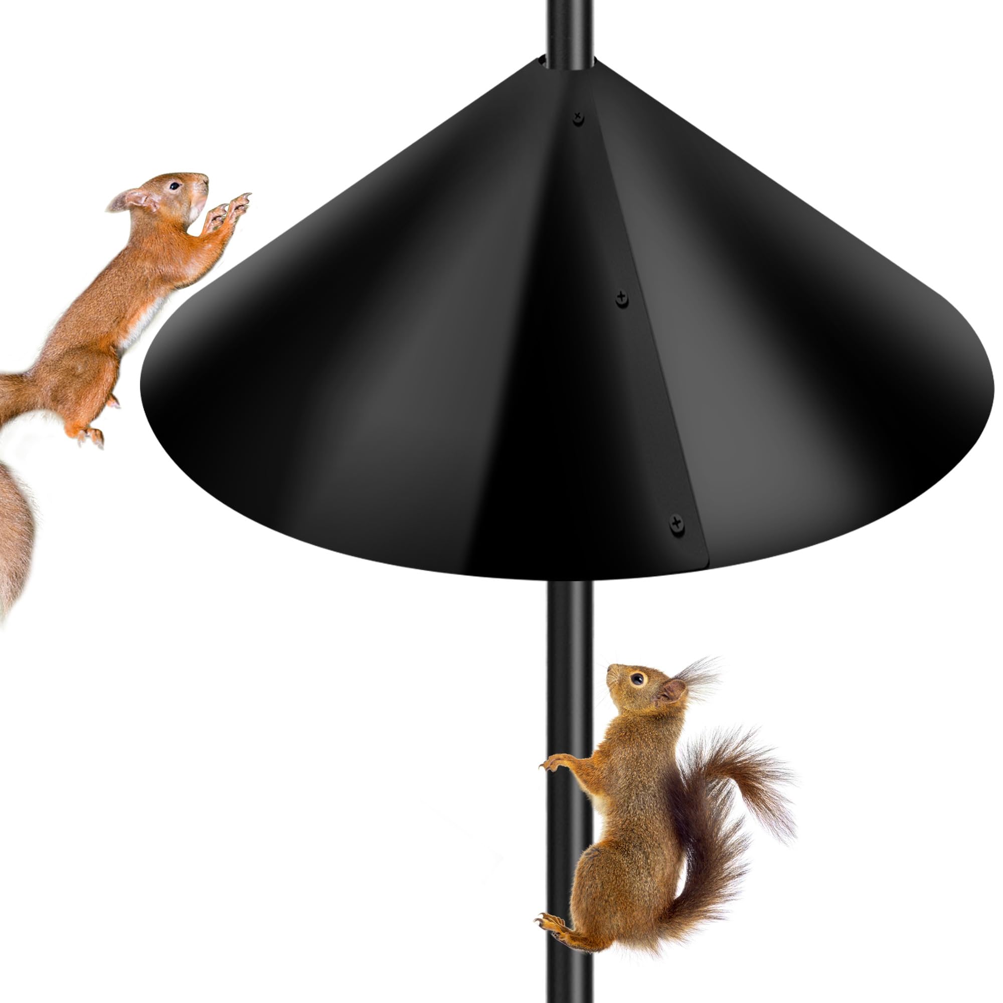 Squirrel Guard for Bird Feeder Pole, 16inch PP Baffle with Smooth ...