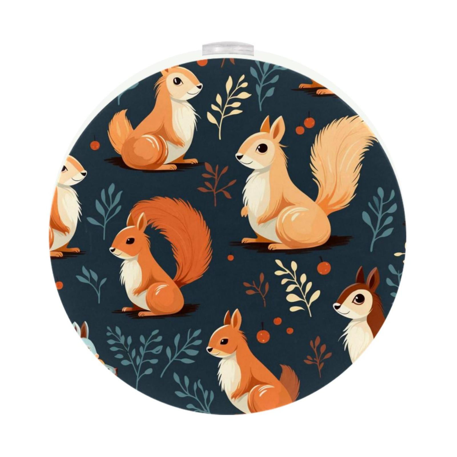 Squirrel LED Round Night Light-2PCS: Compact and Energy-Efficient ...