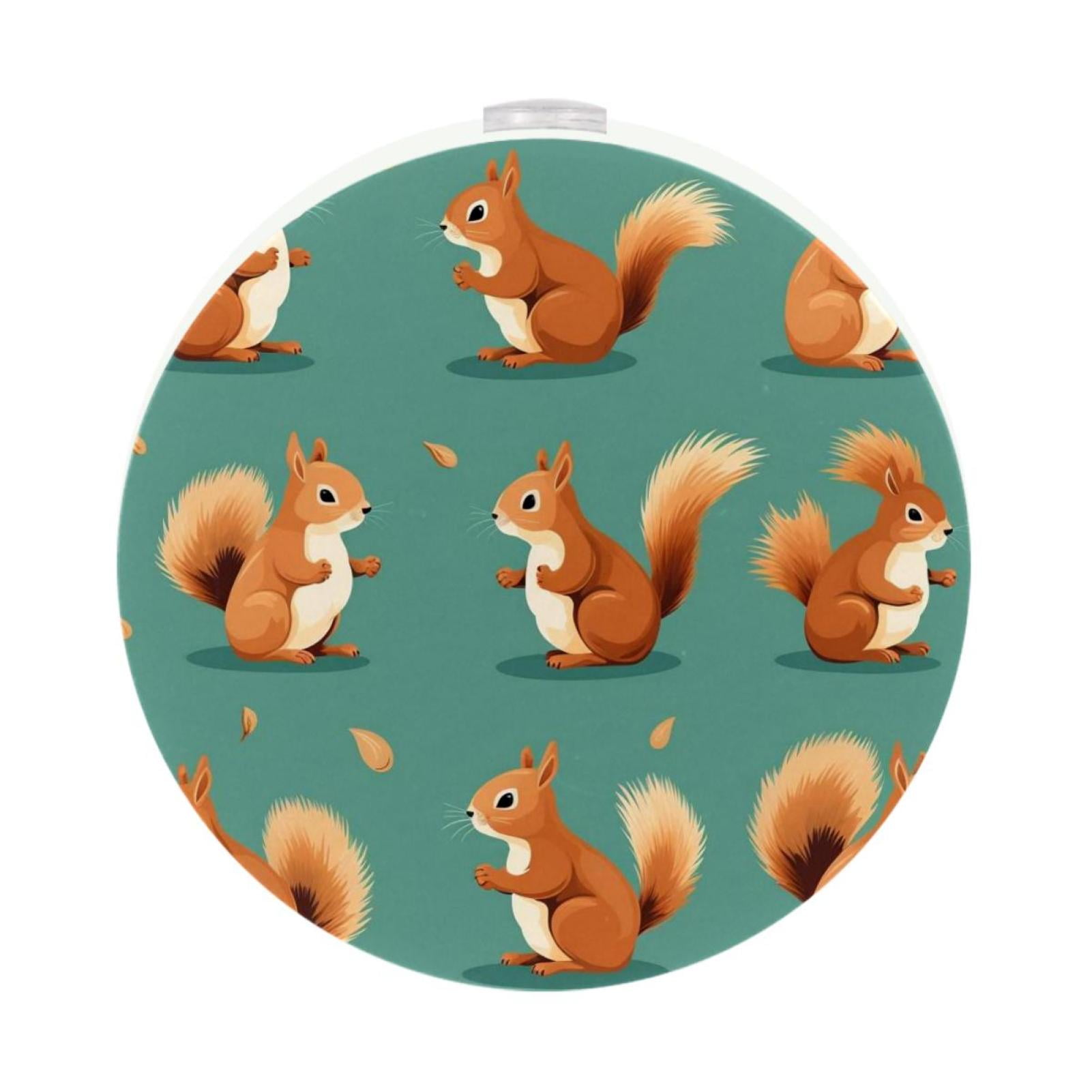 Squirrel LED Round Night Light-2PCS: Compact and Energy-Efficient ...