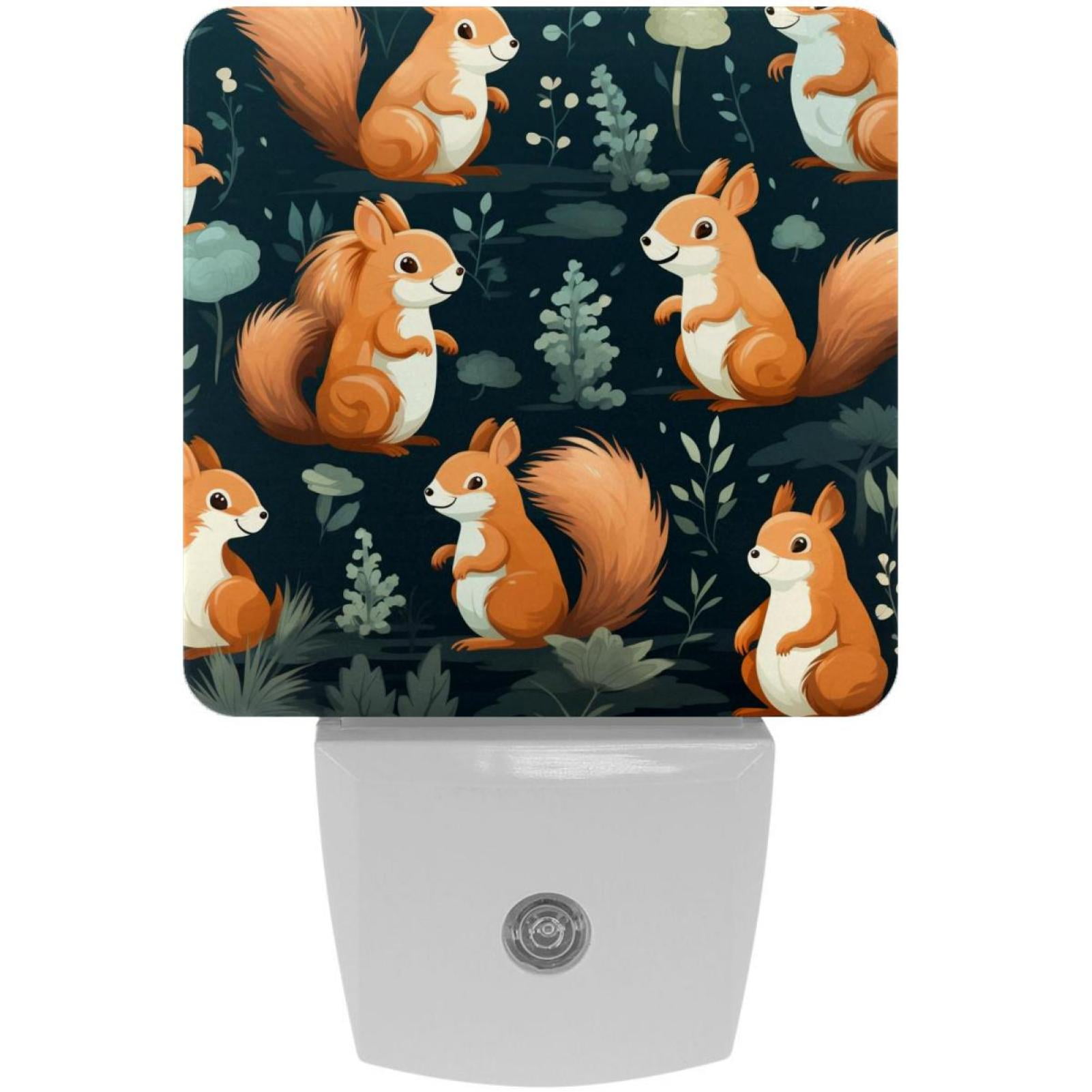 Squirrel LED Square Night Lights - Bedside Lighting Solution for a ...