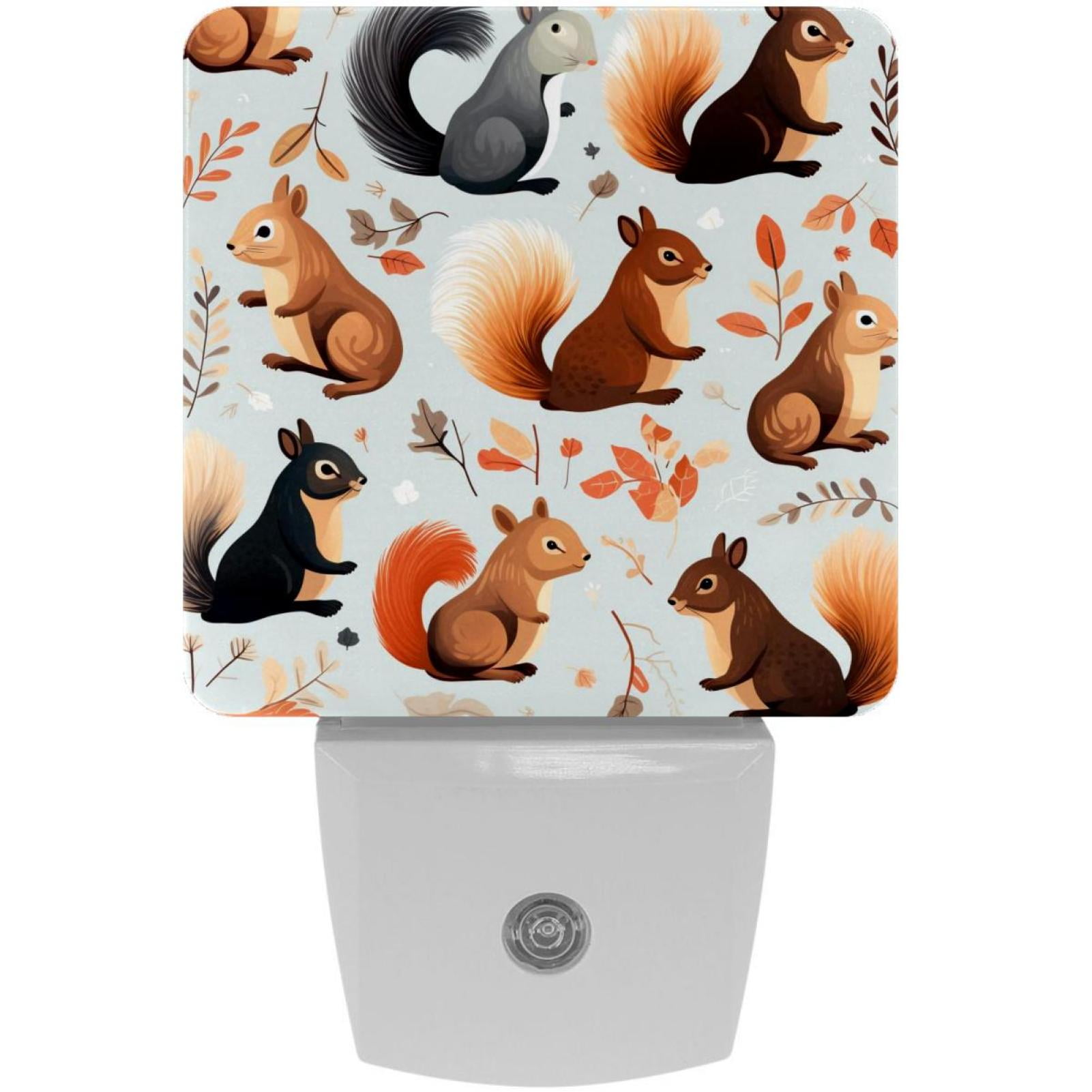Squirrel LED Square Night Lights - Bedside Lighting Solution for a ...