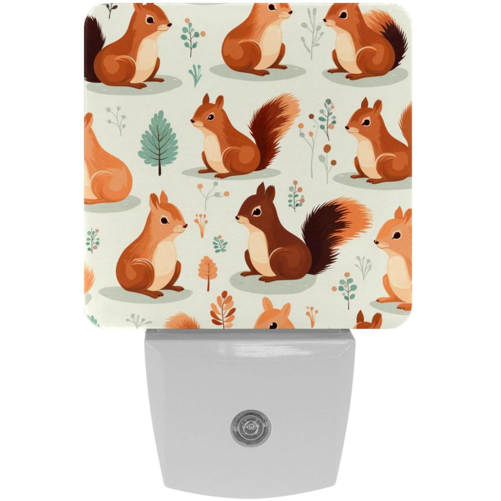 Squirrel LED Square Night Lights - Bedside Lighting Solution for a ...