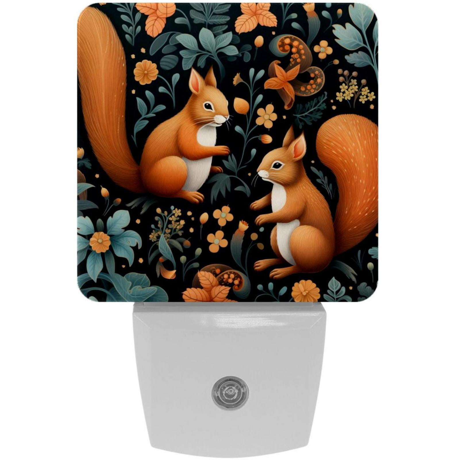 Squirrel LED Square Night Lights - Bedside Lighting Solution for a ...