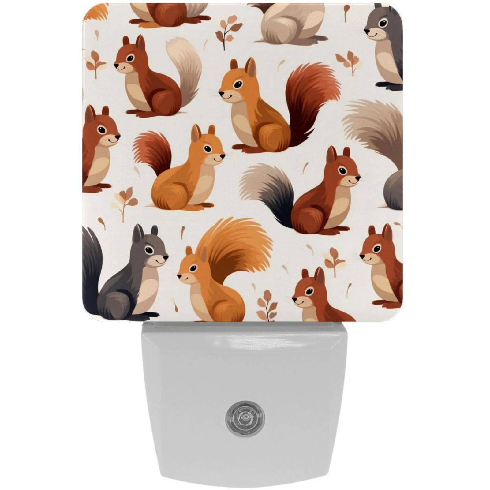 Squirrel LED Square Night Lights - Bedside Lighting Solution for a ...