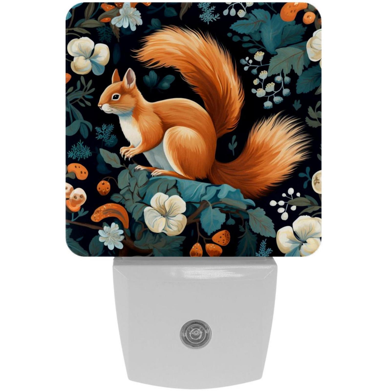 Squirrel LED Square Night Lights - Bedside Lighting Solution for a ...
