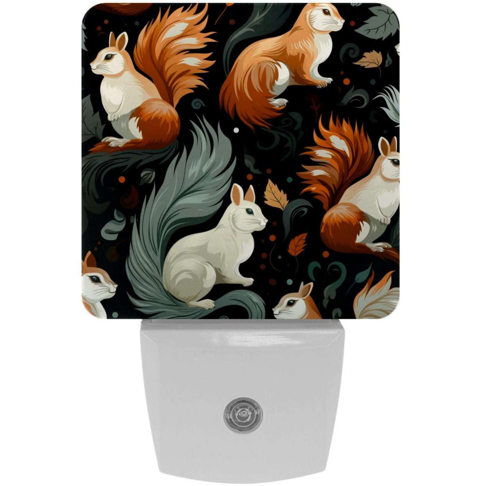 Squirrel LED Square Night Lights - Energy Efficient and Stylish Room ...