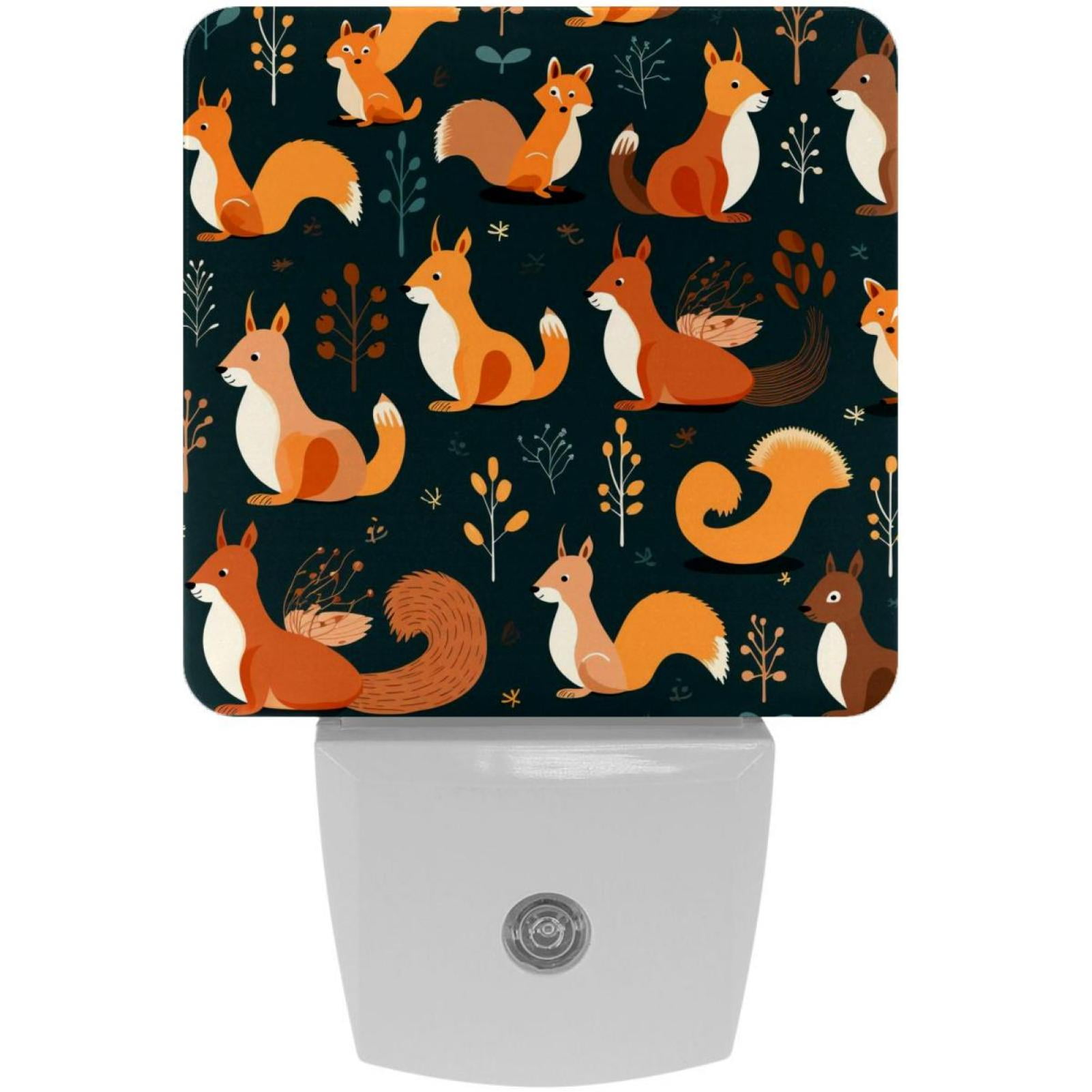 Squirrel LED Square Night Lights - Energy Efficient and Stylish Room ...