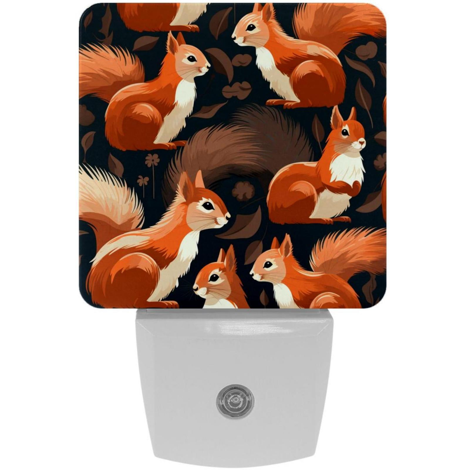 Squirrel LED Square Night Lights- Modern and Energy Efficient Bedside ...