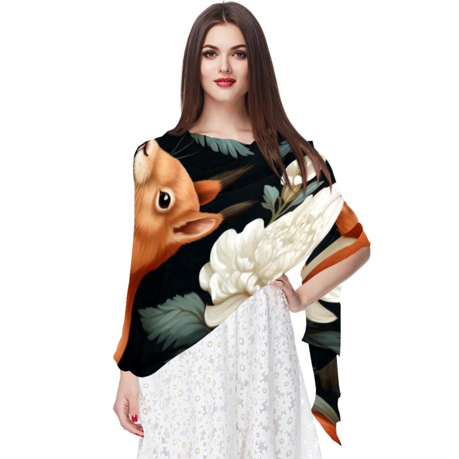 Squirrel Light and Breathable Chiffon Yarn Silk scarf for Women ...