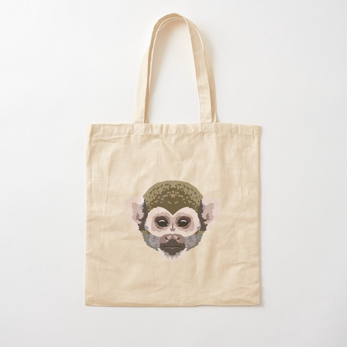 Squirrel Monkey Face Cotton Tote Bag Canvas Tote Bag, Family Gift For ...