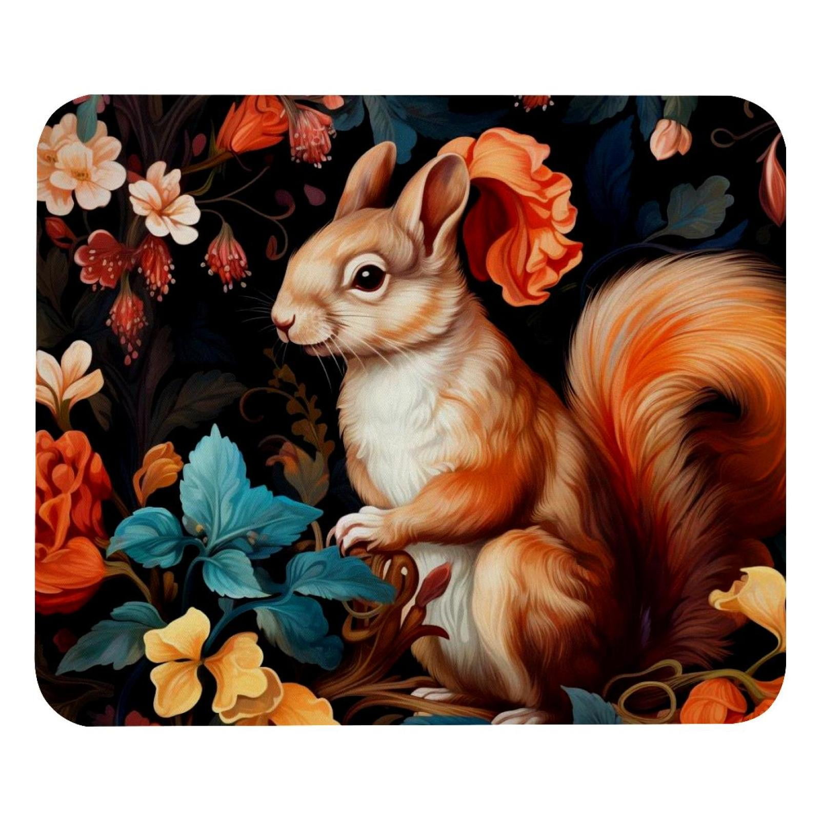 Squirrel Mouse Pad for Wireless Mouse Home Office Desk Laptop with ...