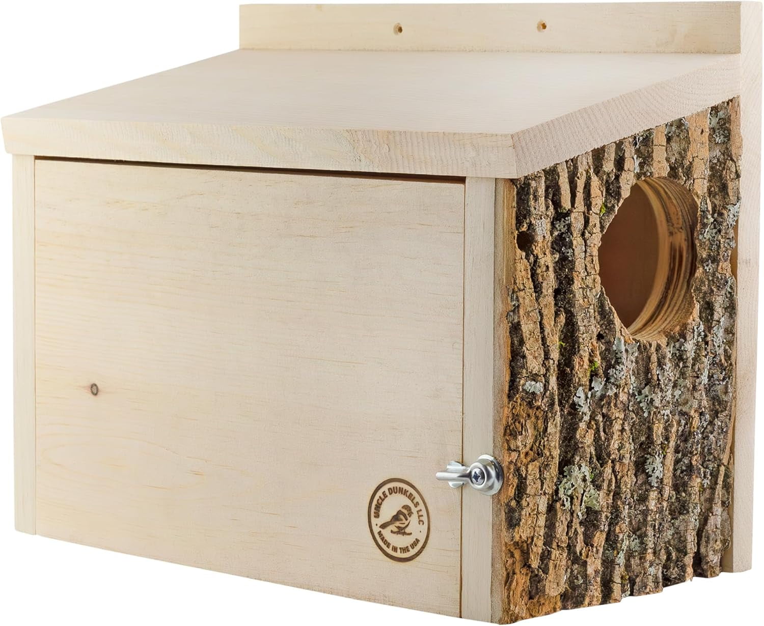 Squirrel Nesting Box, Handcrafted Wood Winter Outdoor Shelter - Walmart.com