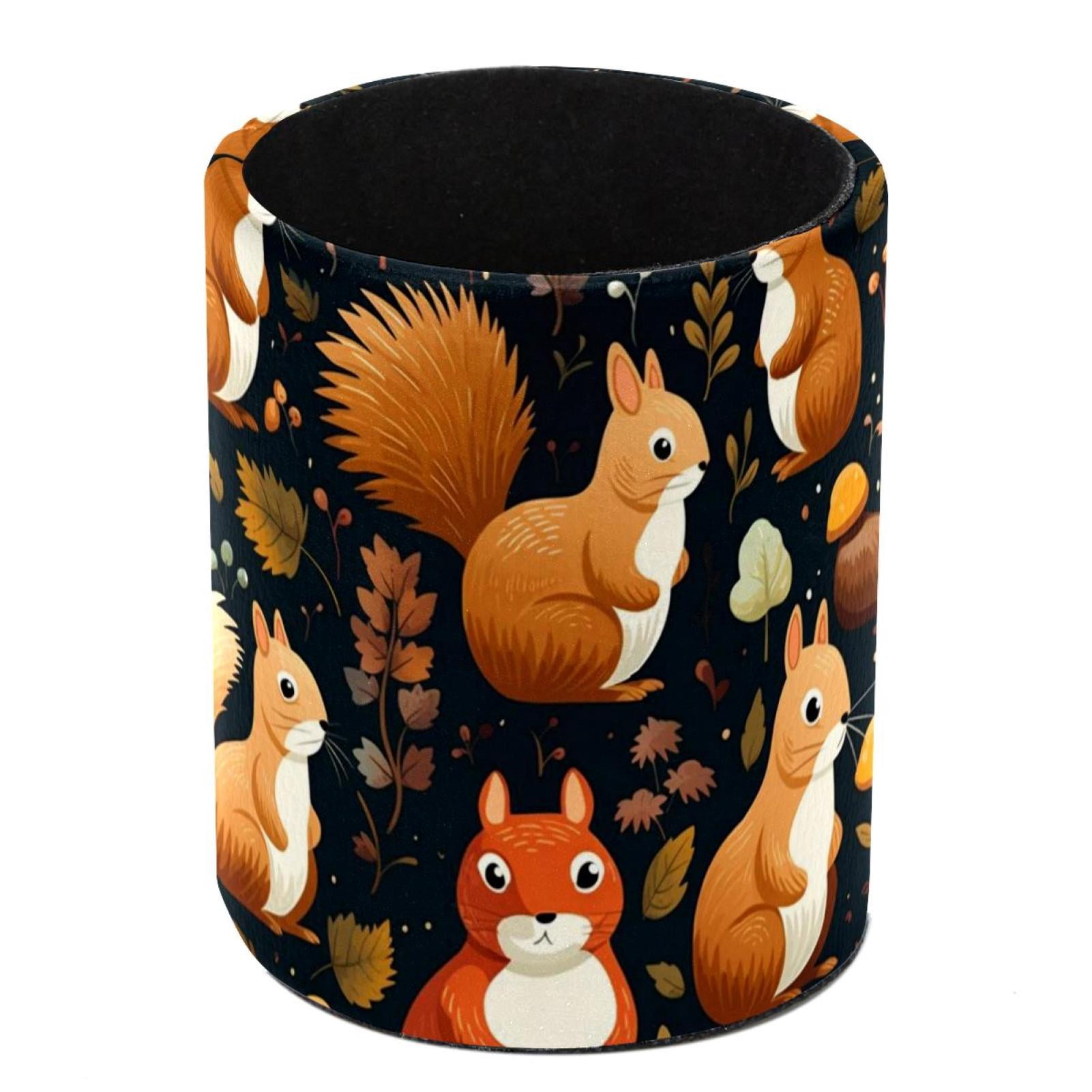 Squirrel Pen Pencil Holder for Desk,Desk Pen Holder, Makeup Brush ...